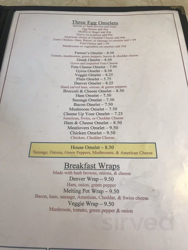 USA Restaurant menus in Monticello, Indiana, United States