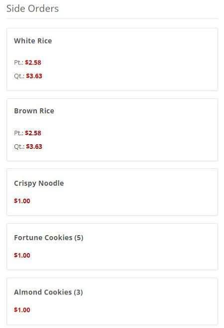 Uncle Ou's menu in Middle River, Maryland, USA