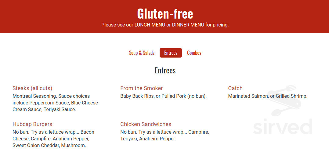 Menu - Renton WA's Jimmy Mac's Roadhouse | Sirved