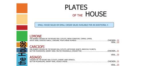 Menu for Bocaccini's Italian Bistro in Fairport, NY | Sirved