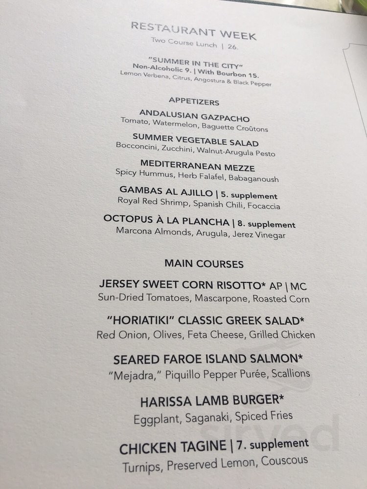 Boulud Sud Miami menus in Miami, Florida, United States