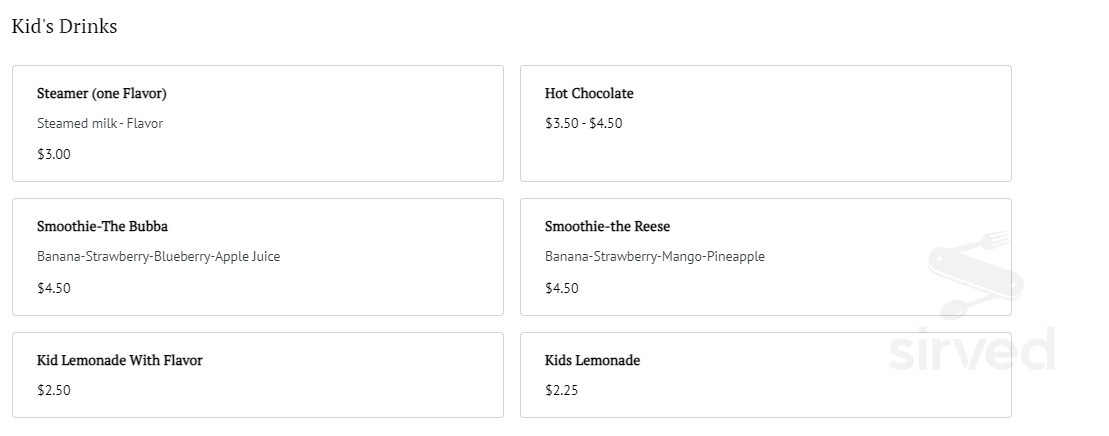 Jude's Coffee Company menu in Lebanon, Missouri, USA