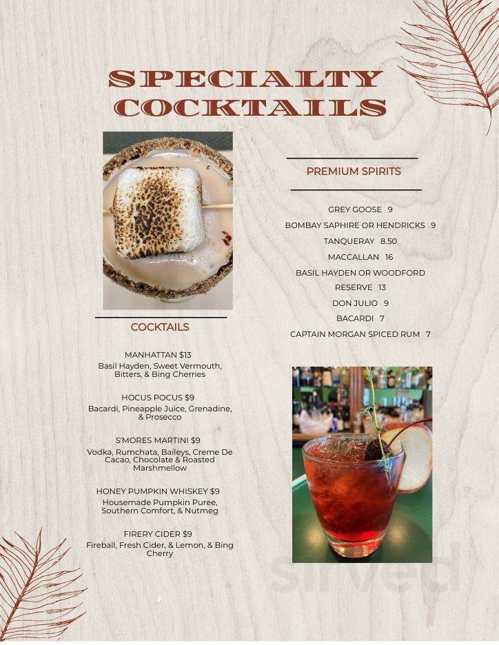 Menu for Winchester Country Club in Winchester, Virginia, United States