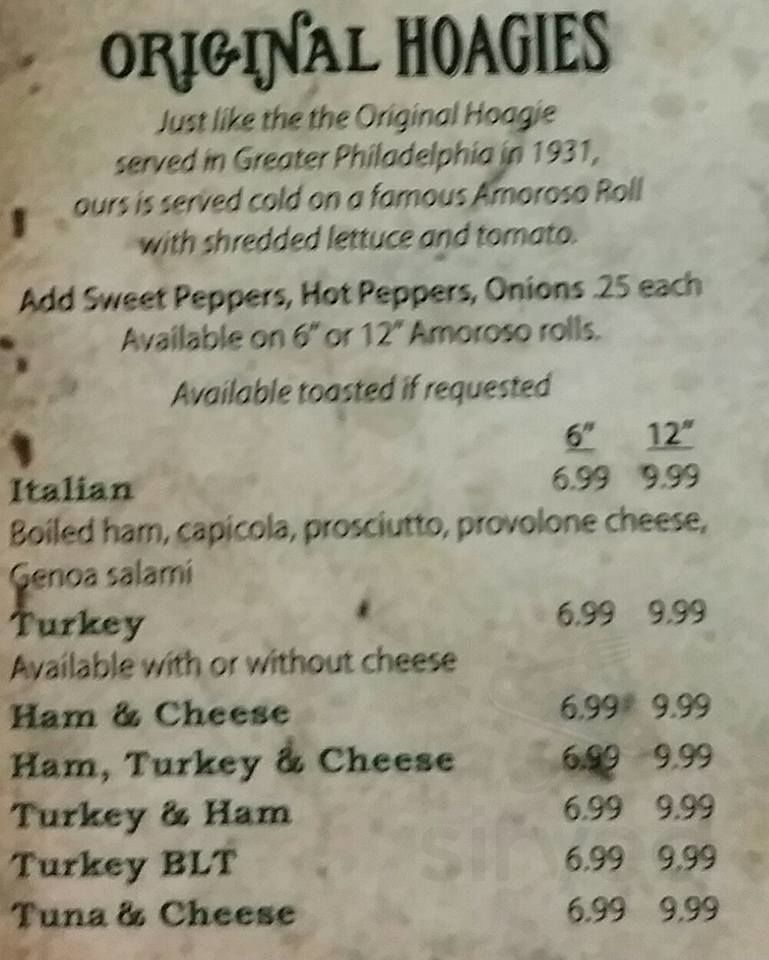 Clay Street Grill menu in Austinburg, Ohio, USA