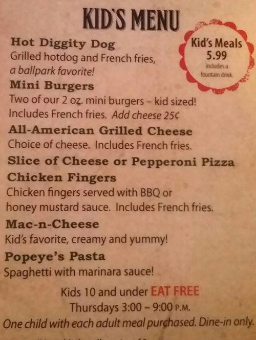 Clay Street Grill menu in Austinburg, Ohio, USA
