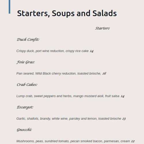 Red River BBQ menu in Harwich Port, Massachusetts, USA