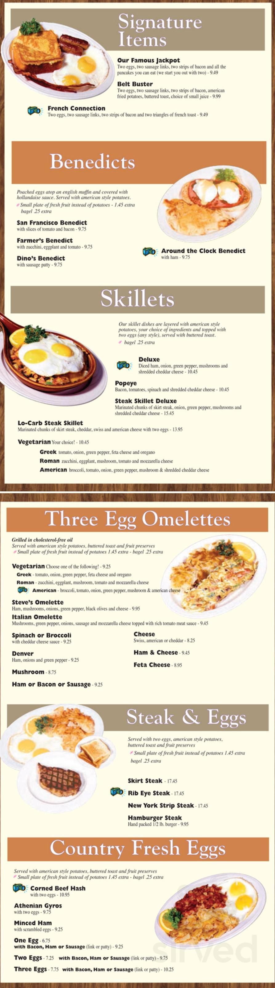 Around the Clock Restaurant menu in Crystal Lake, Illinois, USA