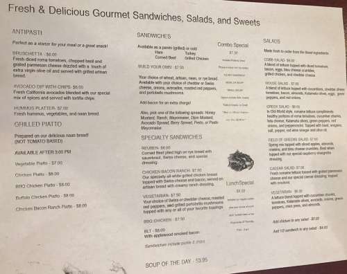 Shades Café & Steakhouse menu in Middlesboro, Kentucky, USA