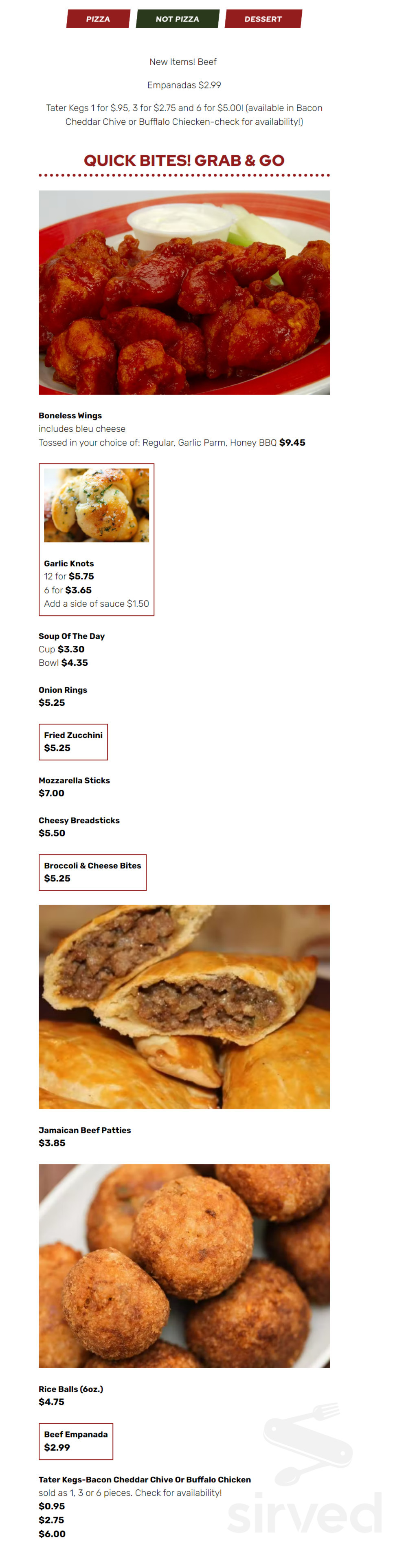Menu for Two Guys from Italy Express of Rileyville in Honesdale, PA ...
