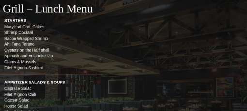 Menu for Larsen's Steakhouse in Simi Valley, CA | Sirved