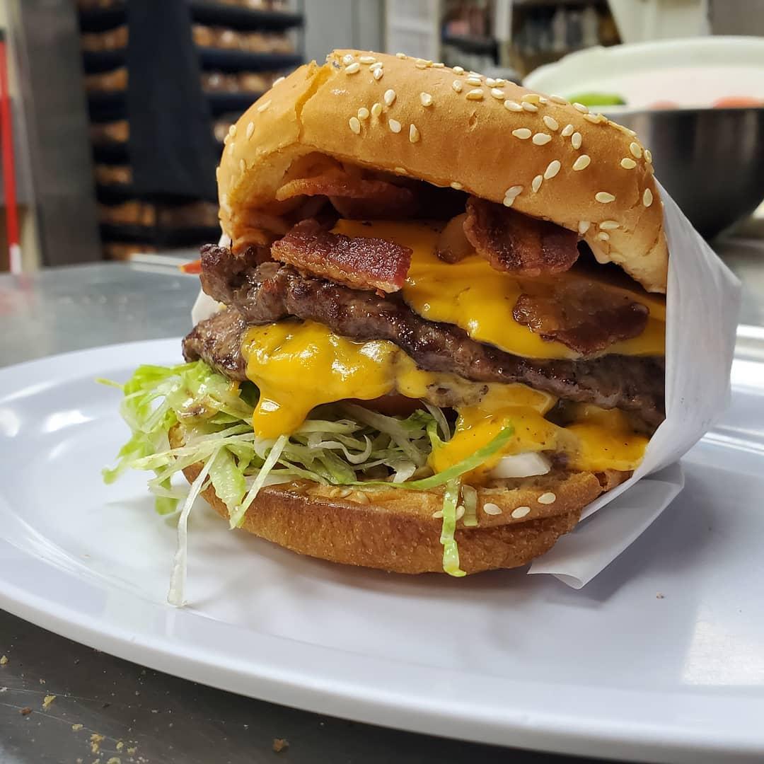Nick's Burgers menu in Redlands, California, USA