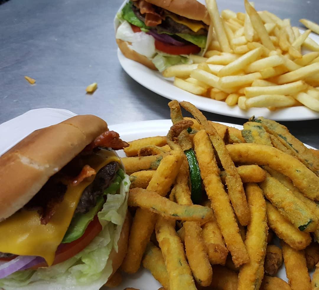 Nick's Burgers menu in Redlands, California, USA