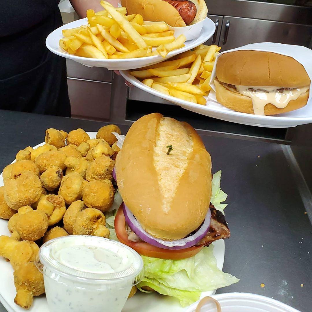 Nick's Burgers menu in Redlands, California, USA