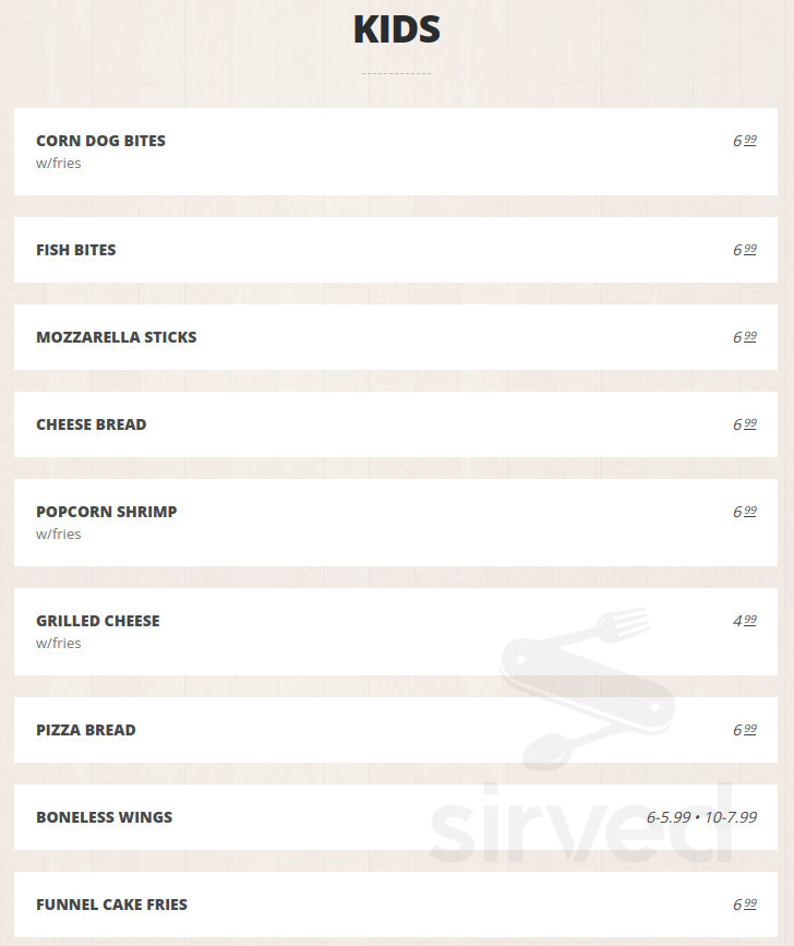 Dare Deli & Steamhouse menu in Yorktown, Virginia, USA