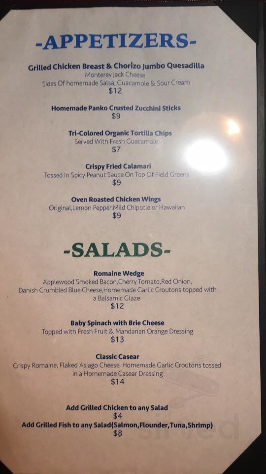 Park Avenue Grill menu in Amityville, New York, USA