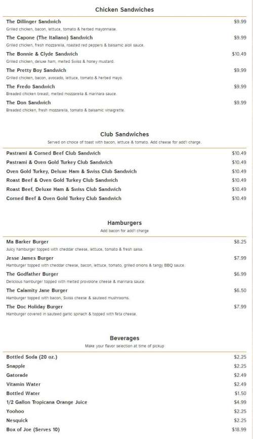 Flanders Bagels menu in Flanders, New Jersey, USA