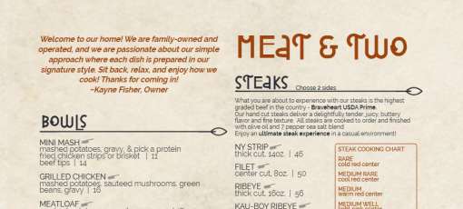Menu for Kau in Greensboro, NC | Sirved