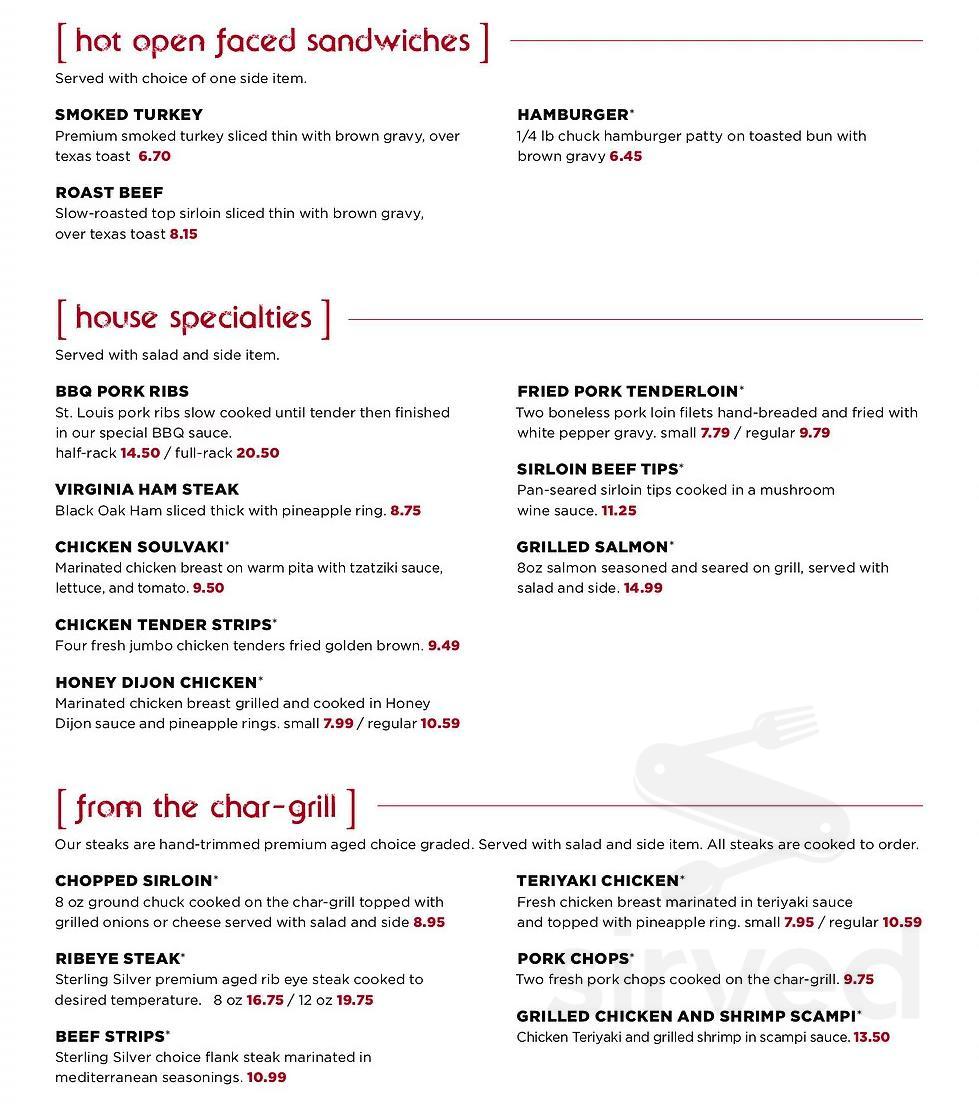 King Kitchen Family Restaurant menus in King, North Carolina, United States