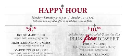 Menu for The Chophouse in Warren, OH | Sirved