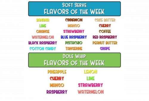 Frosty Treat menu in Irving, New York, USA