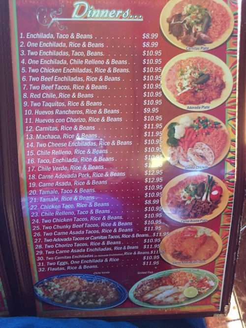Rosa's Restaurant menu in Hermosa Beach, California, USA