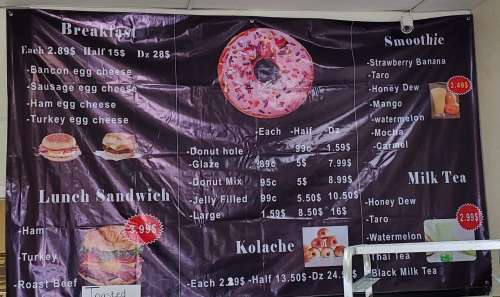 Ms Donuts Coffee And Smoothies Menu In Gulfport Mississippi Usa