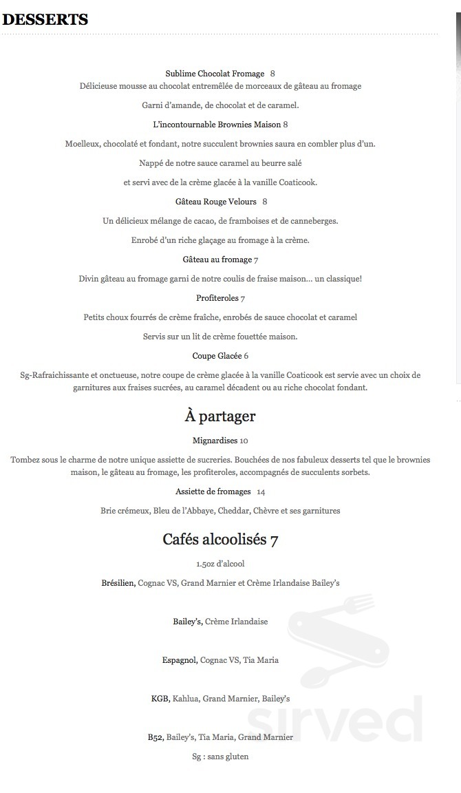 Overflow menu in Sherbrooke, Quebec, Canada