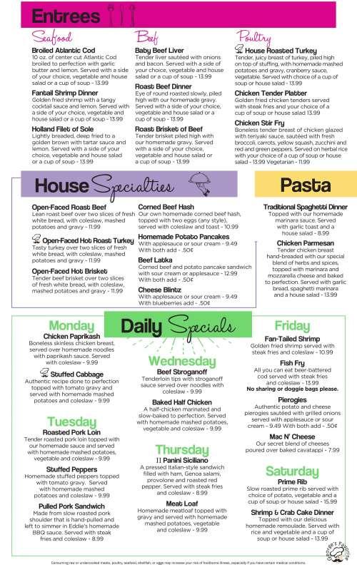 Chicago Deli & Restaurant menu in Solon, Ohio, USA