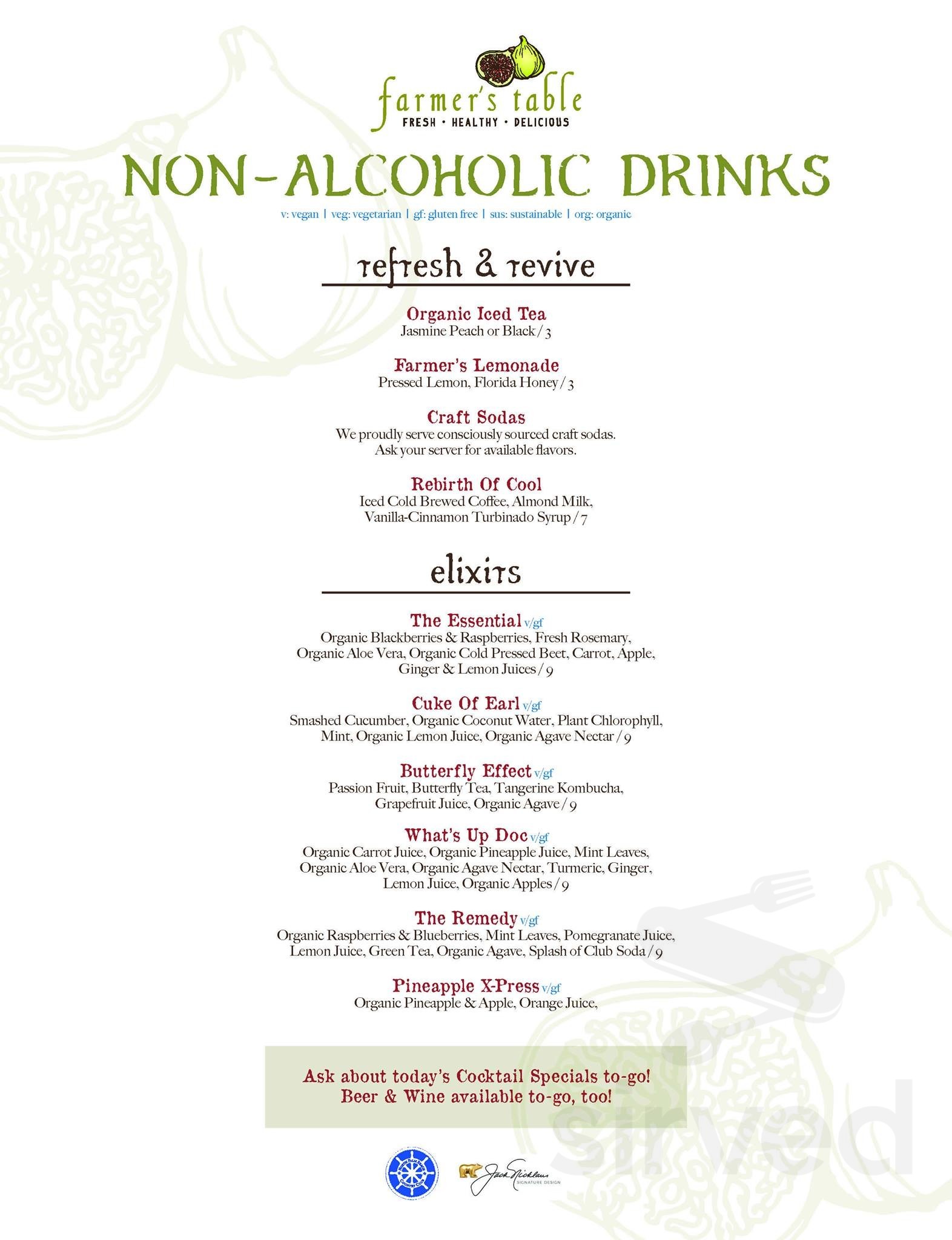 Farmers Table Boca Raton Fl Menu | Cabinets Matttroy