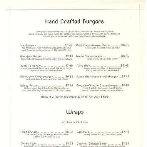 Harbor View Cafe menu in Long Beach, Mississippi, USA