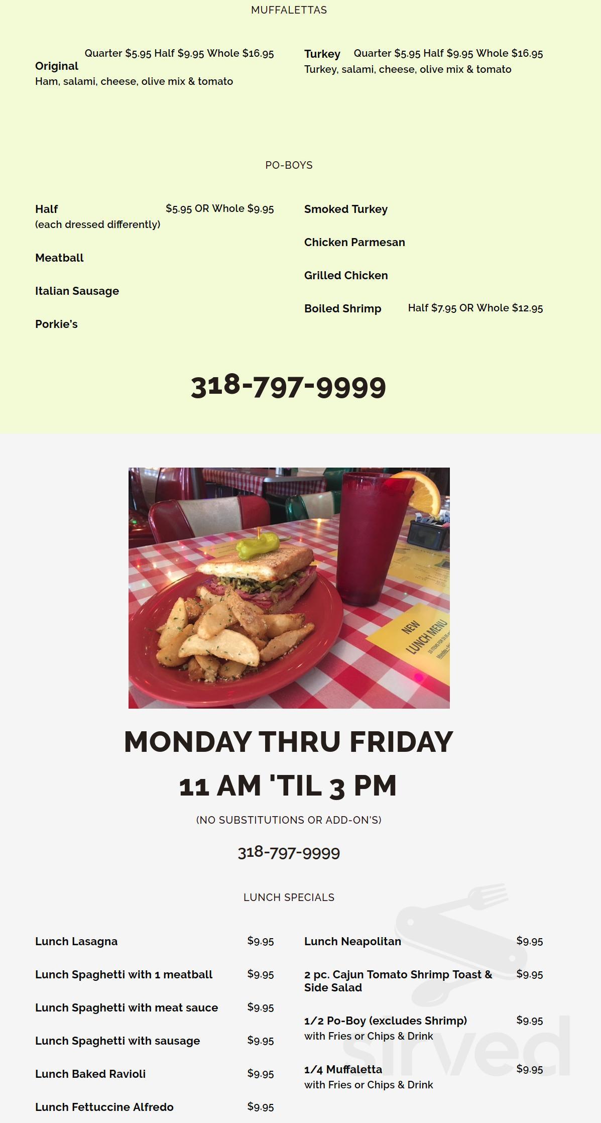 Monjunis Cafe - Youree Dr menus in Shreveport, Louisiana, United States