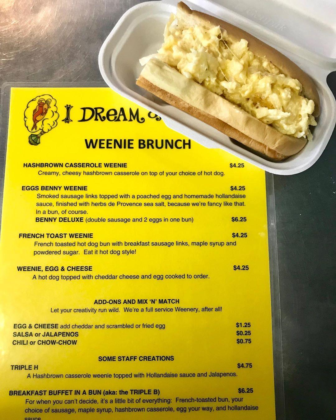 I Dream Of Weenie menu in Nashville, Tennessee, USA