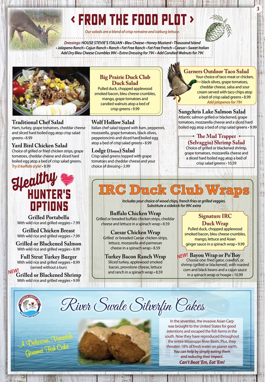 Westwoods Lodge Pub & Grill menus in Springfield, Illinois, United States
