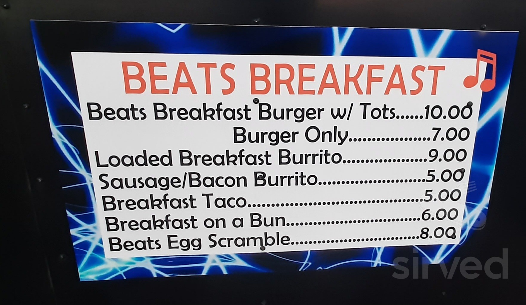 Eats & Beats menus in Duncan, Oklahoma, United States