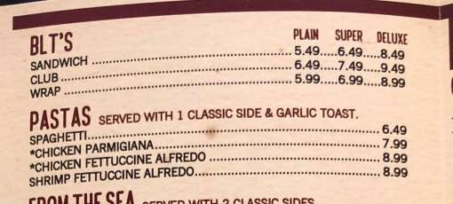 Menu for Joplin Café in Joplin, MO | Sirved