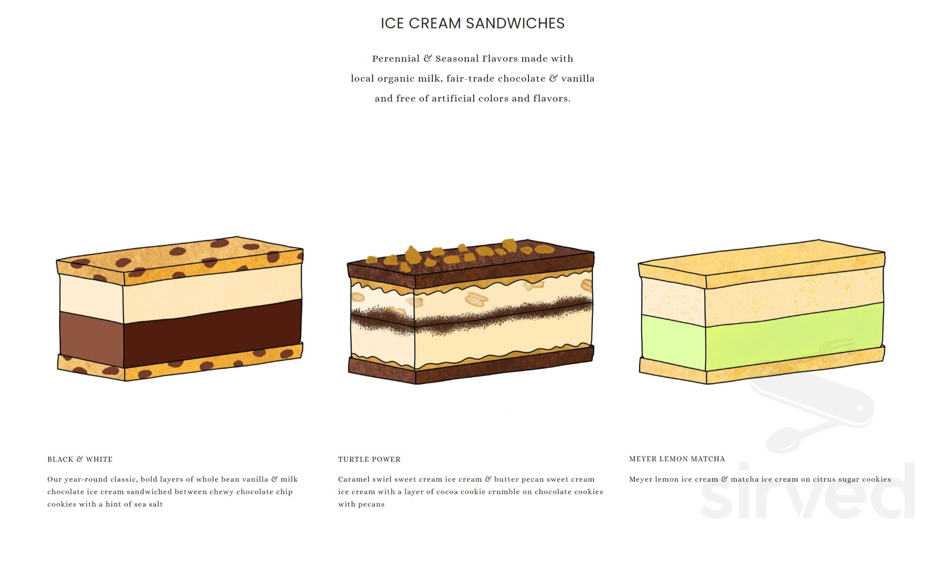 Menu - Philadelphia PA's Weckerly’s Ice Cream | Sirved