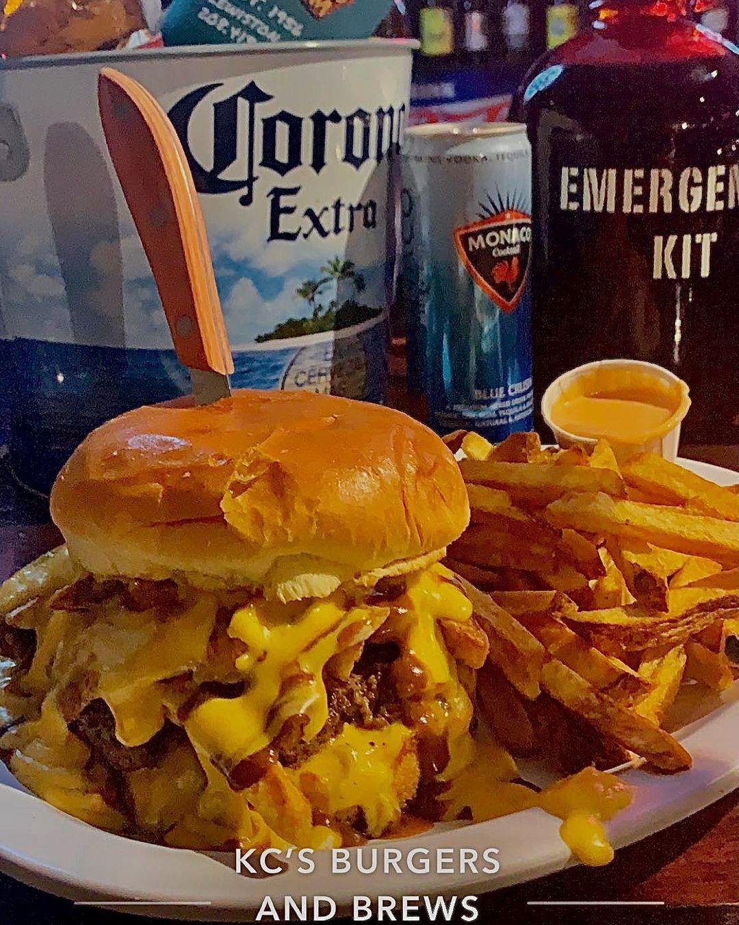 KC's Burgers and Brews menu in Lewiston, Idaho, USA