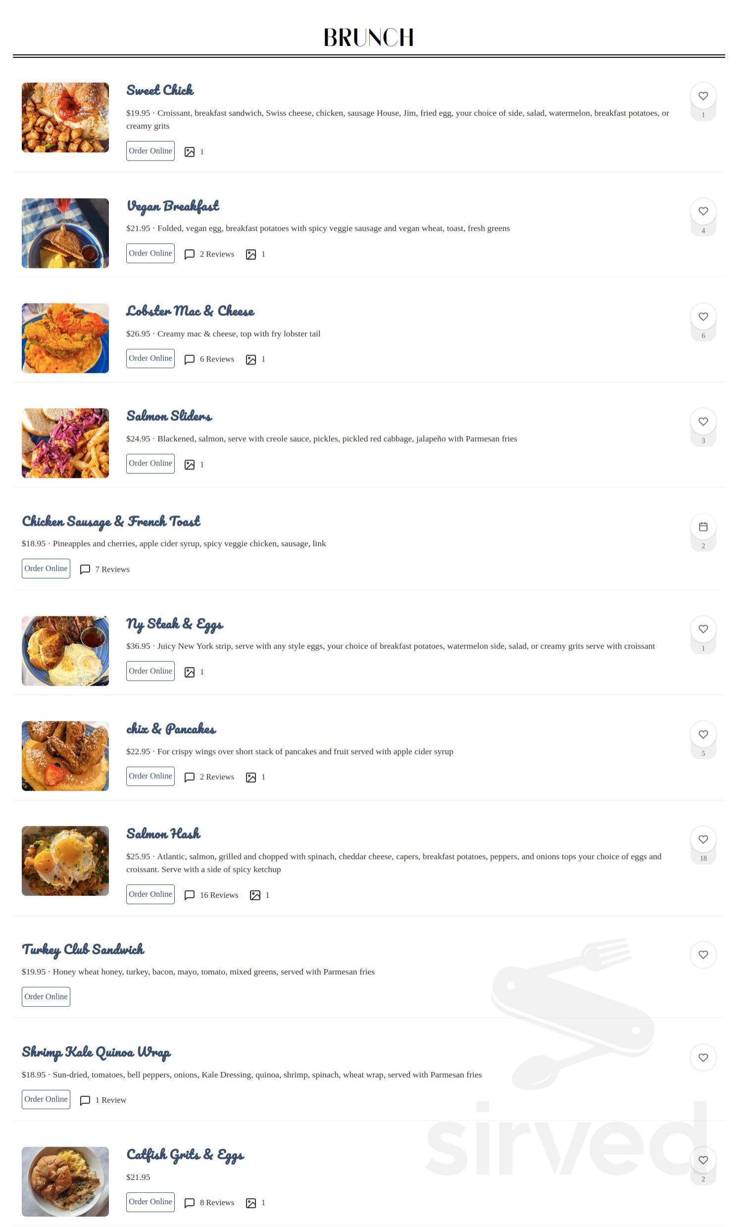 The Breakfast Boys menu in College Park, Georgia, USA