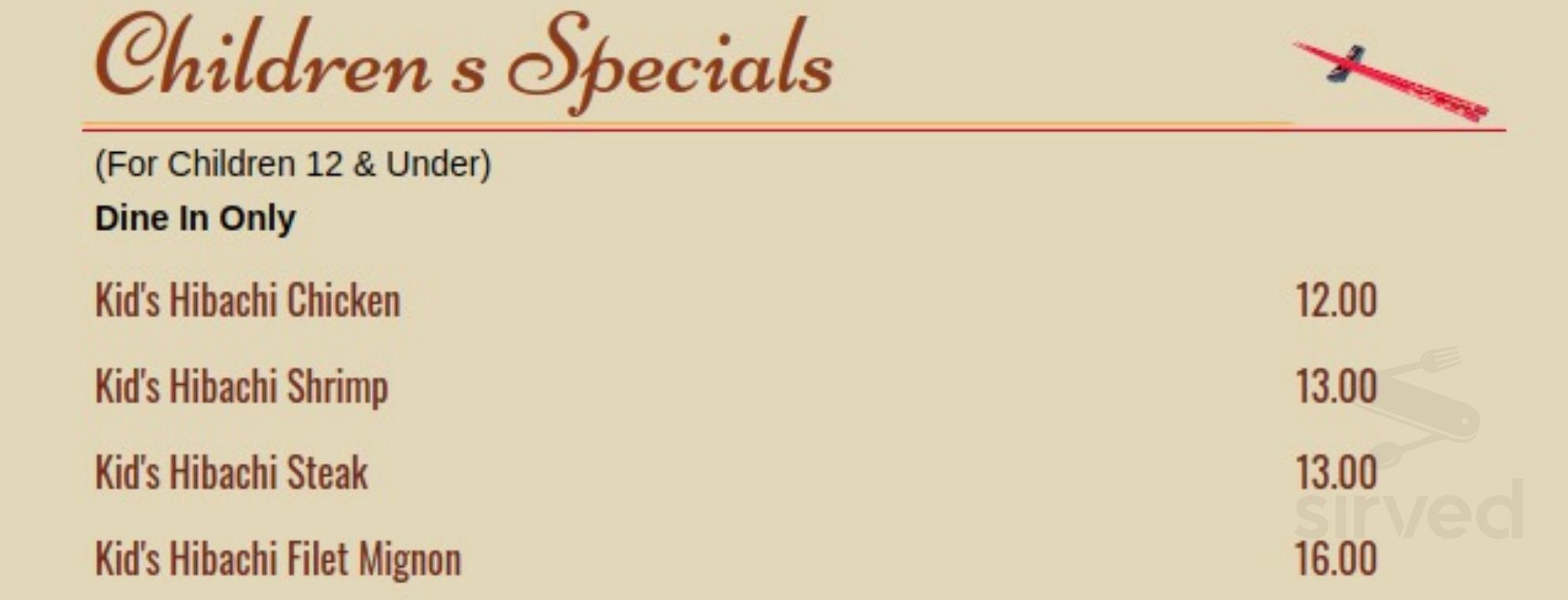 Dover IKKO Sushi & Japanese Steak House menu in Dover, New Hampshire, USA