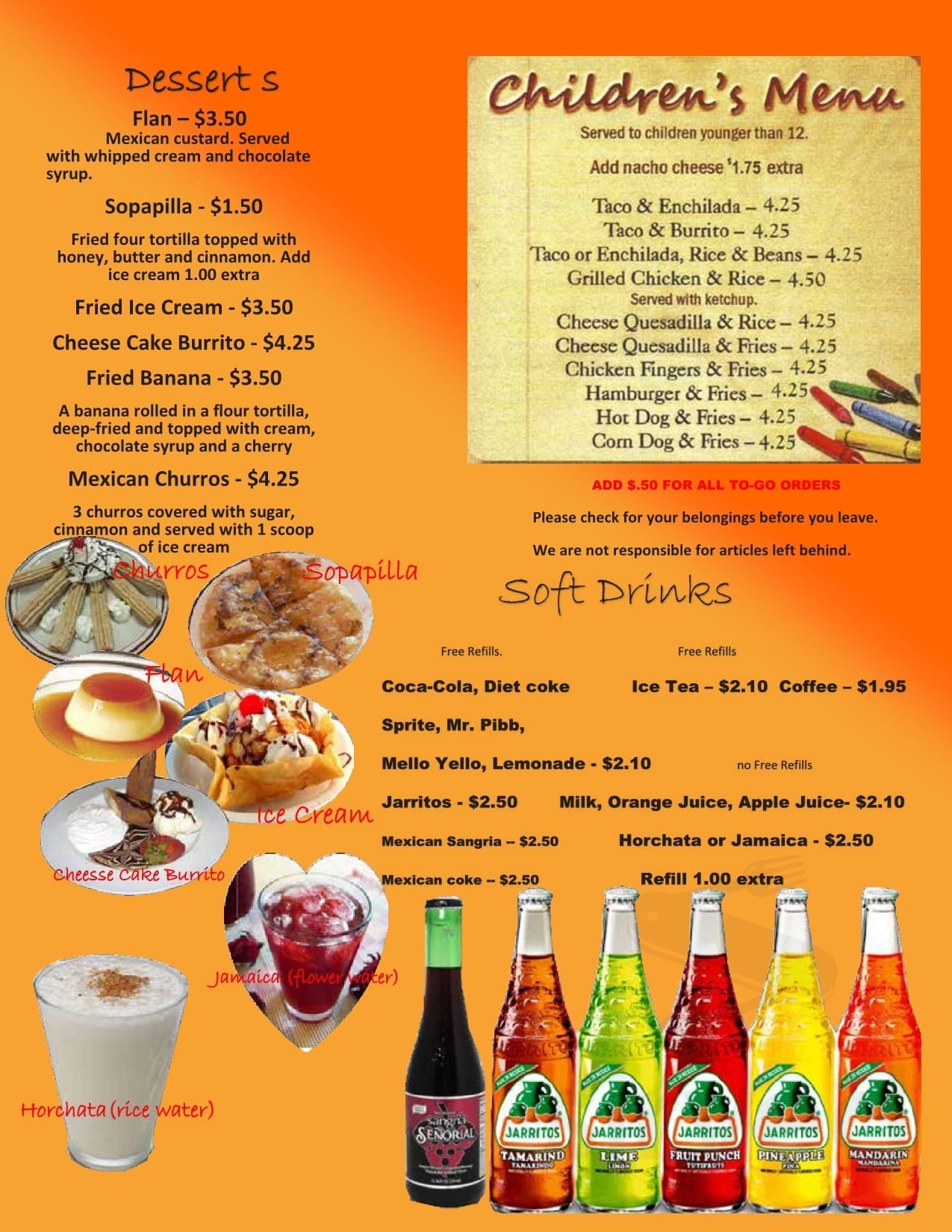El Manzanillo Mexican Restaurant menu in Cashiers, North Carolina, USA