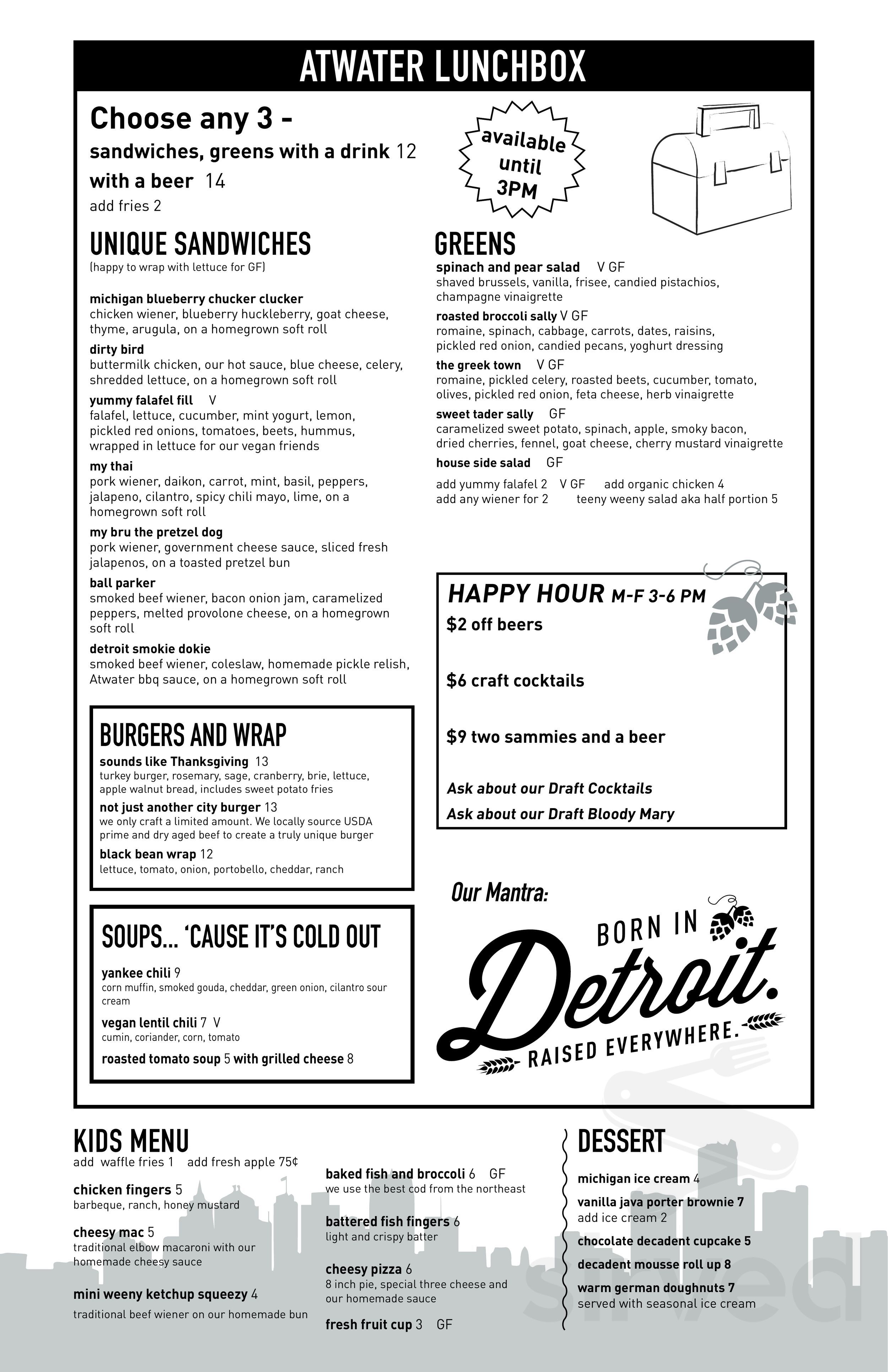 Atwater Brewery in GR menus in Grand Rapids, Michigan, United States