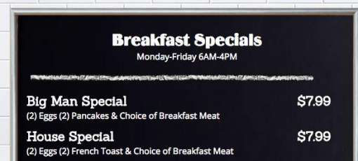 Menu for Cozy Corner Restaurant & Pancake House in Chicago, IL | Sirved