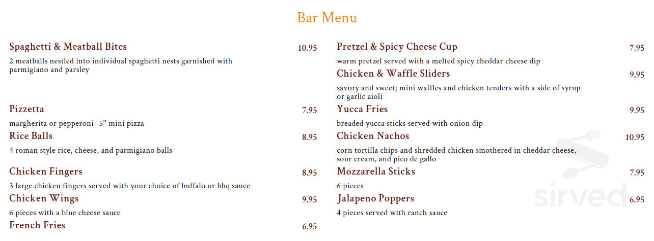 Bar Lupa menus in Westport, Connecticut, United States