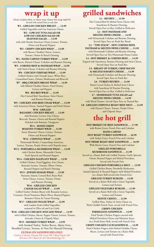 Ben & Irv's menu in Huntingdon Valley, Pennsylvania, USA