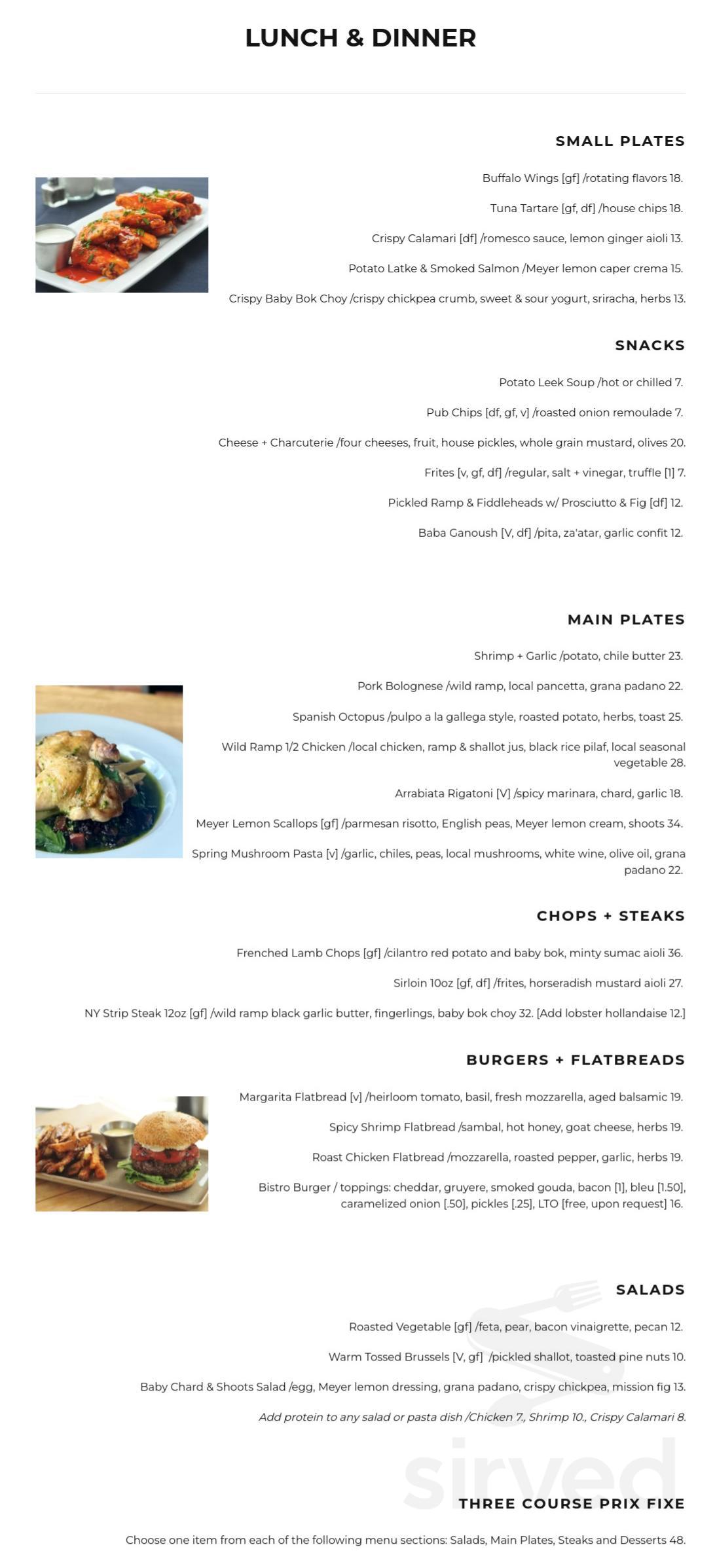 Berkshire Palate menu in Pittsfield, Massachusetts, USA