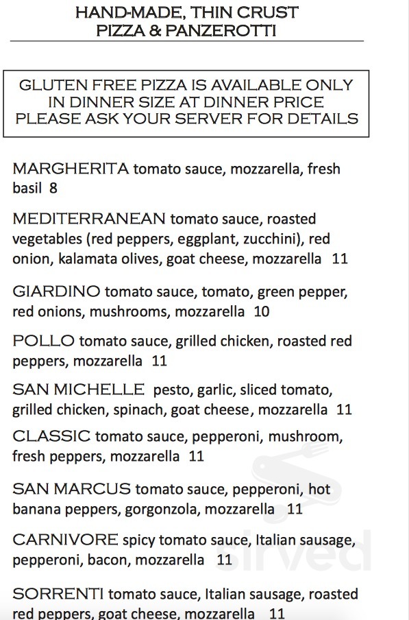 Menu - London ON's Pasto’s Grill | Sirved