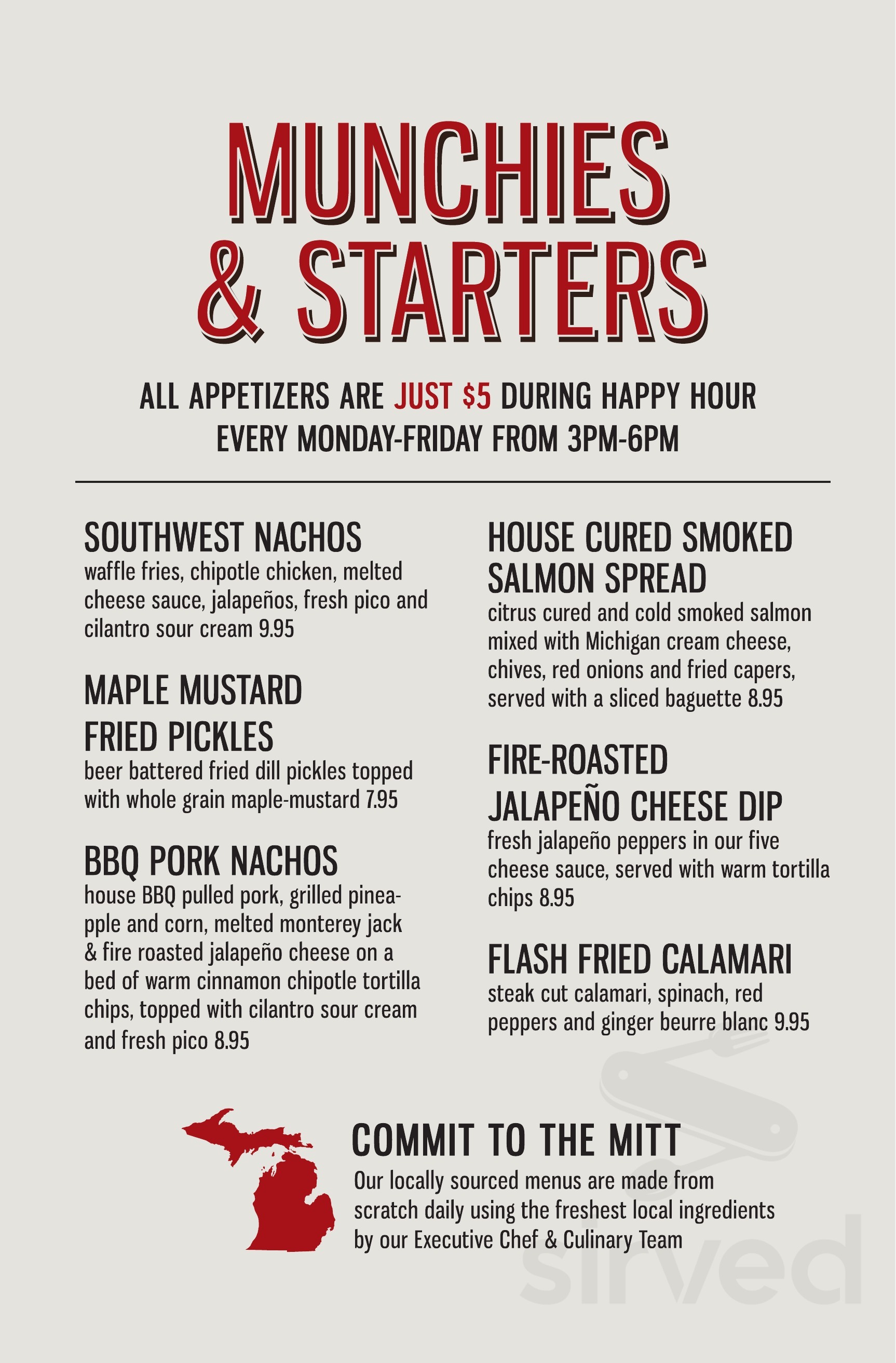Menu for Freighters Eatery & Taproom in Port Huron, MI | Sirved