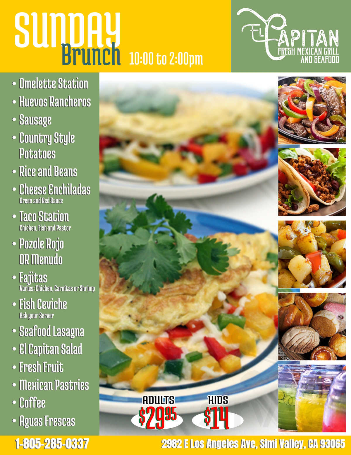 EL CAPITAN MEXICAN GRILL & BAR menu in Simi Valley, California, USA