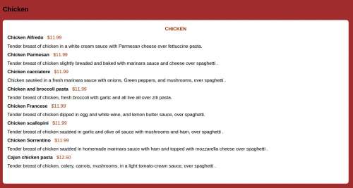 Elizabeth's Pizza & Italian Restaurant menu in Pittsboro, North ...