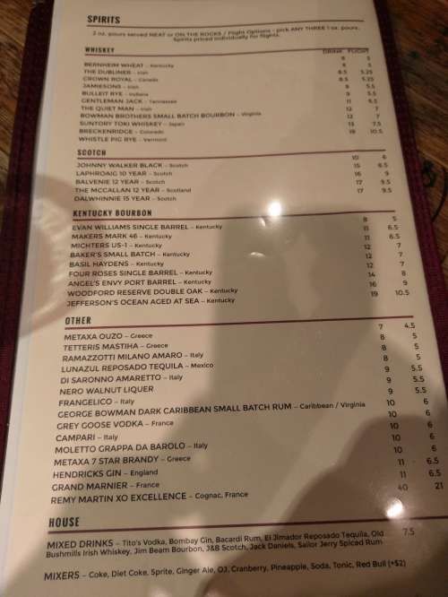 WineStyles of Montclair menu in Montclair, Virginia, USA